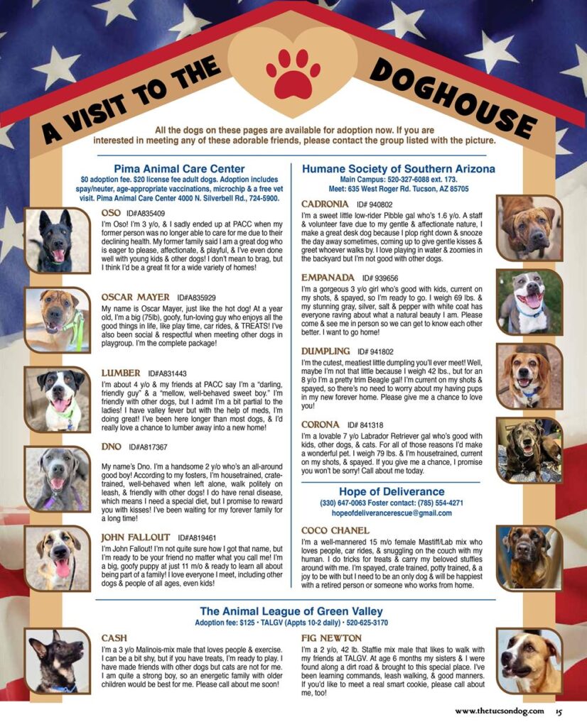 Adoption Resource Directory - The Tucson Dog